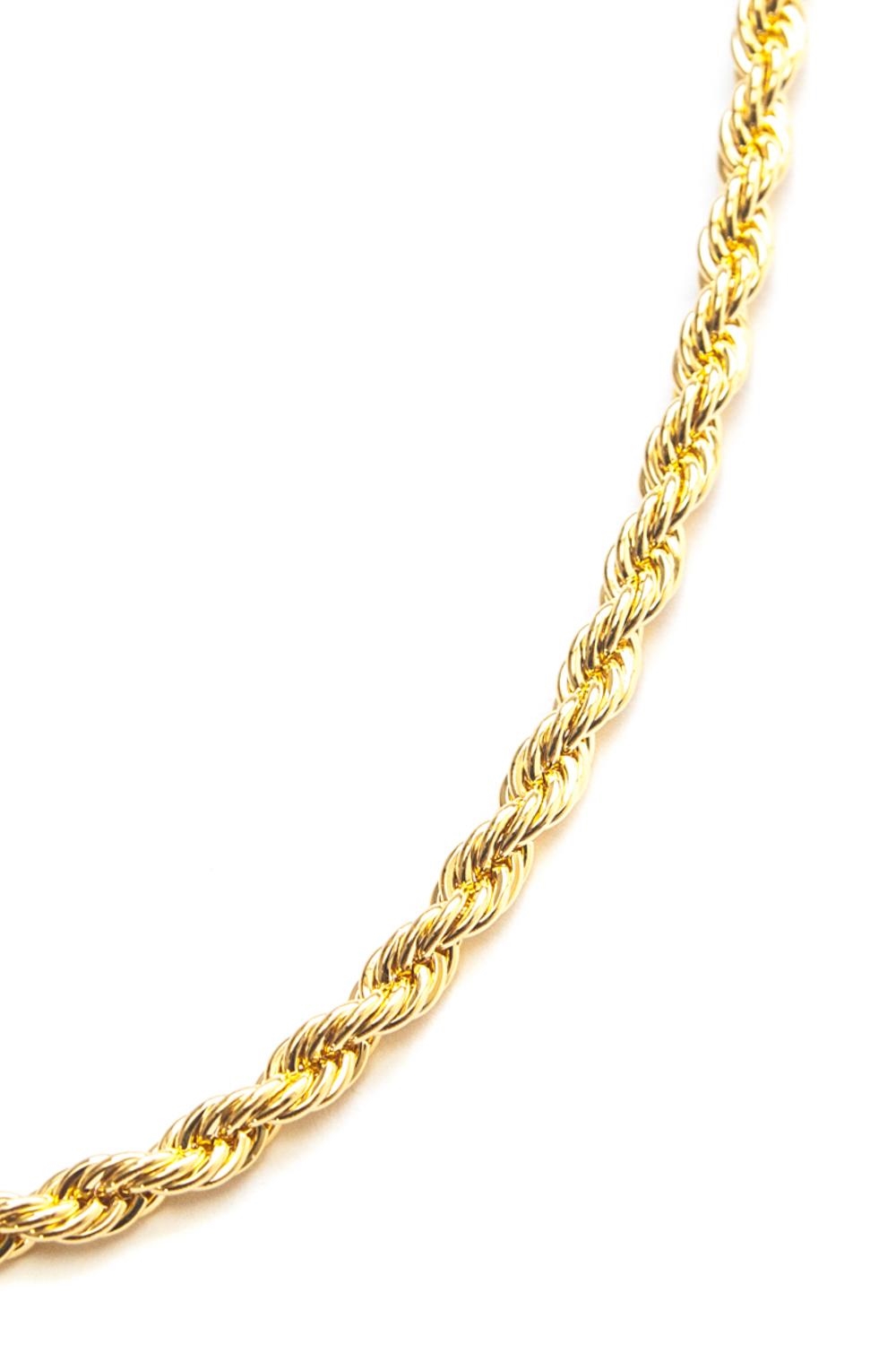 Colar Cordão Baiano Fininho com Banho em Ouro