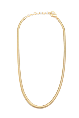 Colar Fita Maleável Média com Banho em Ouro