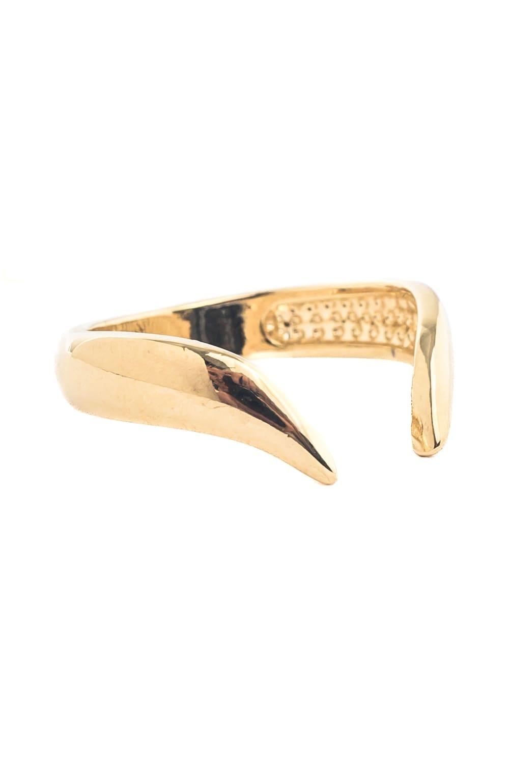 Anel Liso Fluir com Banho em Ouro 18k